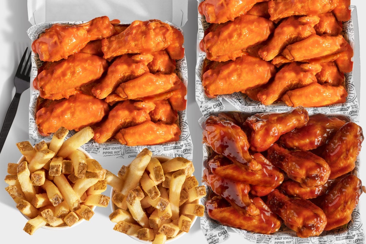 Wings - 30 & 50 Piece | Charleys Cheesesteaks